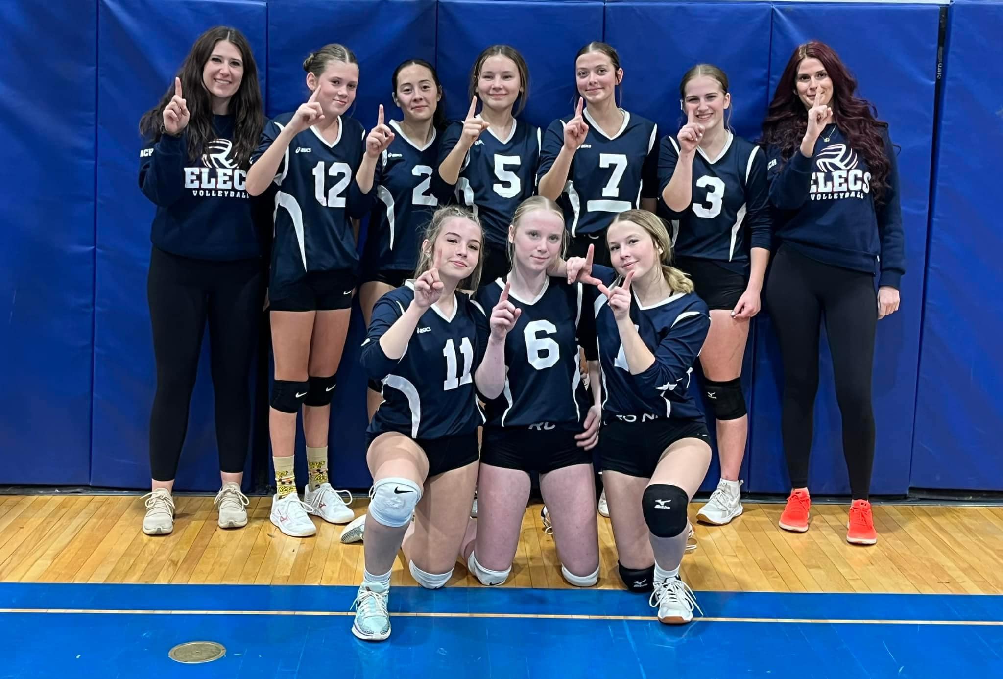 Elecs girls volleyball team undefeated in Radville tournament, taking home first place ...